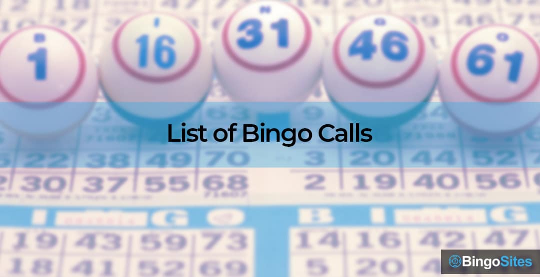 Bingo Calls: Complete List Of Bingo Nicknames
